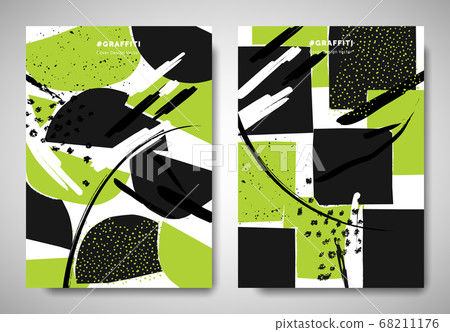 Cover template design, ripped torn paper half... - Stock Illustration ...