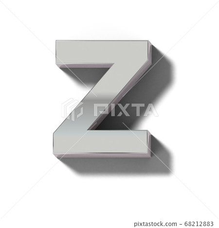 Realistic silver block letters - Stock Illustration [68212883] - PIXTA
