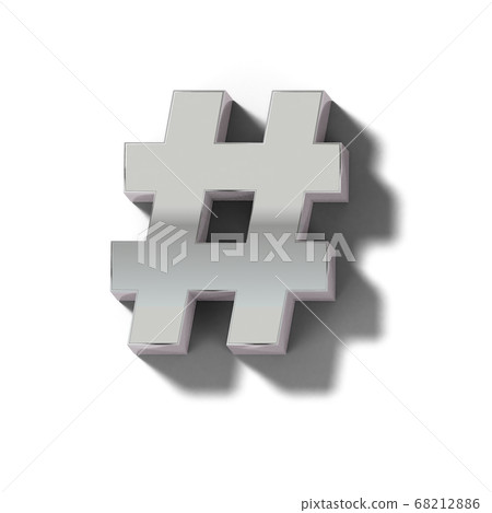Realistic silver block letters - Stock Illustration [68212886] - PIXTA