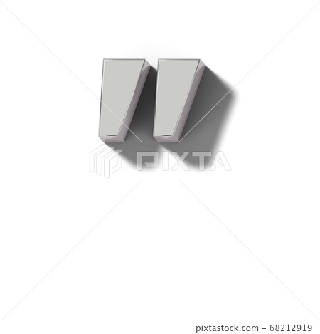 Realistic silver block letters - Stock Illustration [68212919] - PIXTA