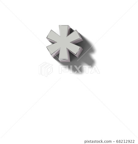 Realistic silver block letters - Stock Illustration [68212922] - PIXTA