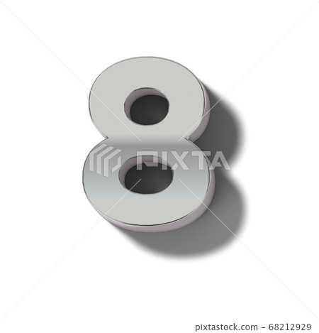 Realistic silver block letters - Stock Illustration [68212929] - PIXTA