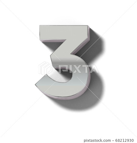 Realistic silver block letters - Stock Illustration [68212930] - PIXTA