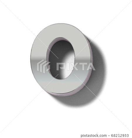 Realistic silver block letters - Stock Illustration [68212933] - PIXTA