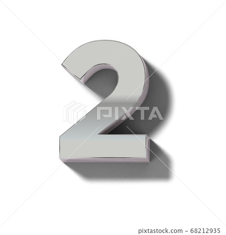 Realistic silver block letters - Stock Illustration [68212935] - PIXTA
