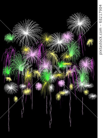 A4 size fireworks - Stock Illustration [68217984] - PIXTA