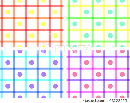 Check + dot 4 types set - Stock Illustration [68222955] - PIXTA