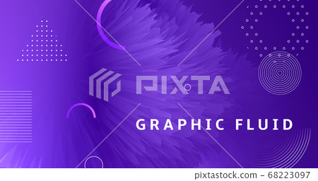 3d Fluid Vector. Flow Vibrant Movement. Graphic - Stock Illustration ...