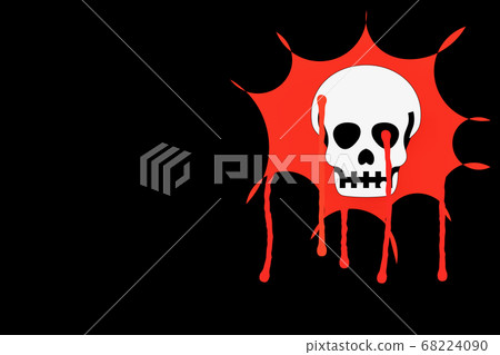 Skeleton and blood - Stock Illustration [68224090] - PIXTA