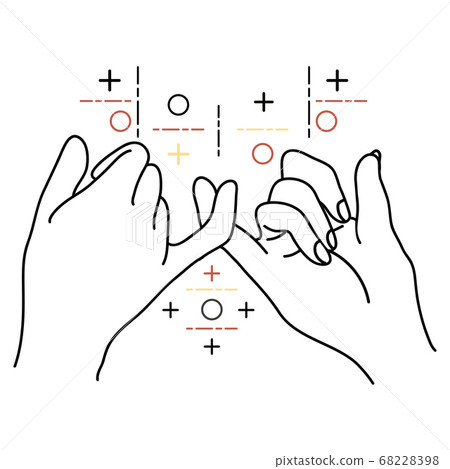 Promise outline with line vector on white - Stock Illustration ...