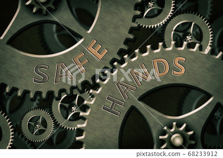 Writing note showing Safe Hands. Business photo - Stock Illustration ...
