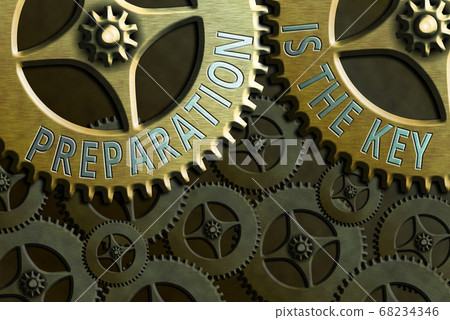 Writing note showing Preparation Is The Key - Stock Illustration ...