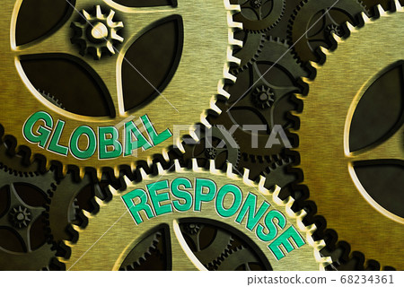 Text sign showing Global Response. Conceptual - Stock Illustration ...