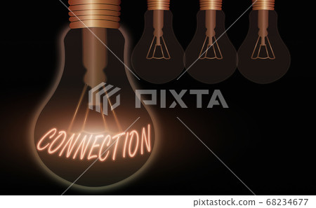 Conceptual hand writing showing Connection - Stock Illustration ...