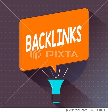 Text sign showing Backlinks. Conceptual photo - Stock Illustration ...