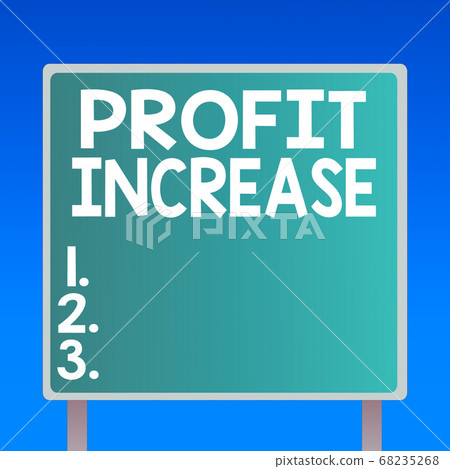 Handwriting text writing Profit Increase. Concept - Stock Illustration ...