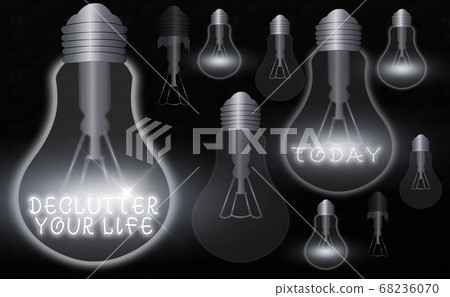 Handwriting text Declutter Your Life. Concept - Stock Illustration ...