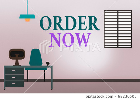 Word writing text Order Now. Business concept for - Stock Illustration ...
