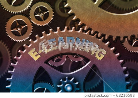 Word writing text E Learning. Business concept for - Stock Illustration ...