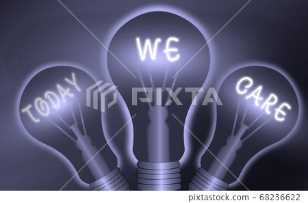 Text sign showing We Care. Conceptual photo - Stock Illustration ...