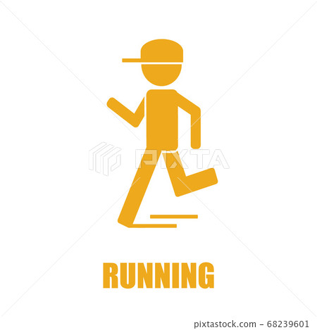 Running/long-distance running icons - Stock Illustration [68239601] - PIXTA