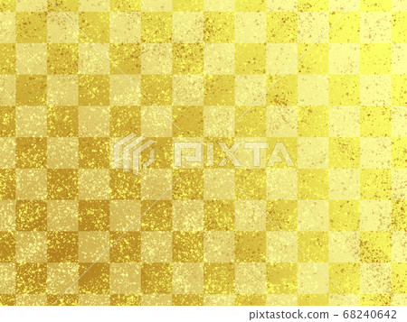 Gold checkered background - Stock Illustration [68240642] - PIXTA