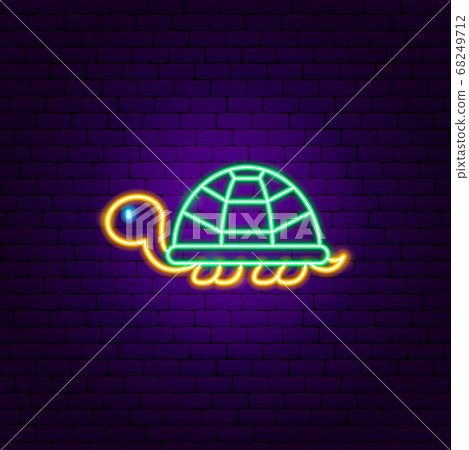 Turtle Neon Sign - Stock Illustration [68249712] - PIXTA