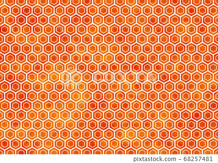 Japanese pattern, turtle shell - Stock Illustration [68257481] - PIXTA