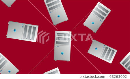 Endless seamless pattern of beautiful digital - Stock Illustration ...