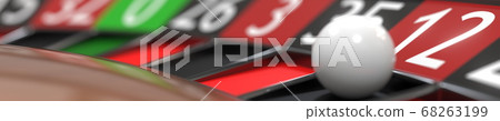 12 twelve red on casino roulette wheel,... - Stock Illustration ...