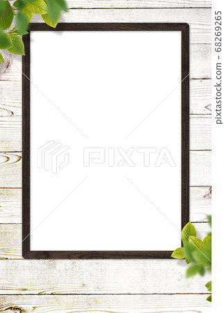 Simple photo frame new year card - Stock Illustration [68269265] - PIXTA