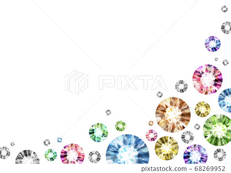 Diamond gem background frame illustration - Stock Illustration ...