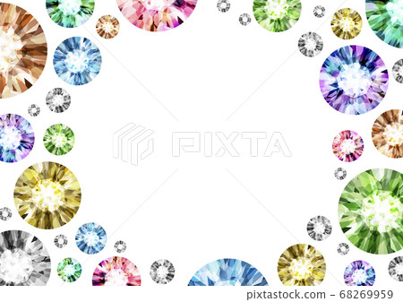 Diamond gem background frame illustration - Stock Illustration ...