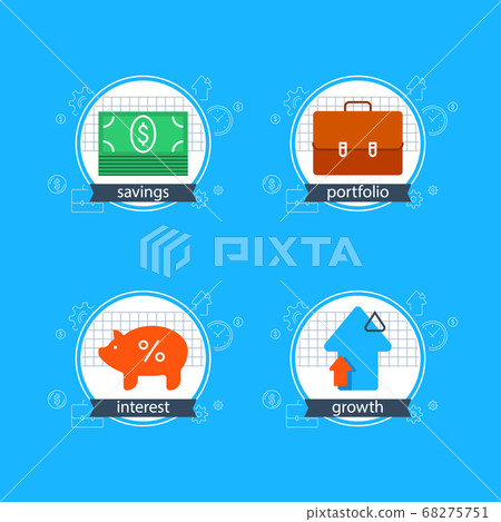 Financial services, investment strategy - Stock Illustration [68275751 ...