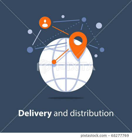 Global_delivery_concept_3.eps - Stock Illustration [68277769] - PIXTA