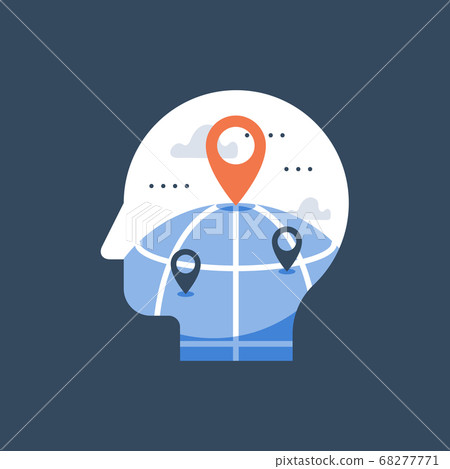 Globe_head_2.eps - Stock Illustration [68277771] - PIXTA