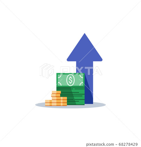 Income_arrow_14.eps - Stock Illustration [68278429] - PIXTA