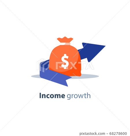 Income_arrow_3.eps - Stock Illustration [68278600] - PIXTA