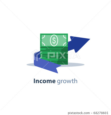 Income_arrow_4.eps - Stock Illustration [68278601] - PIXTA