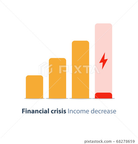 Income_decrease_3.eps - Stock Illustration [68278659] - PIXTA