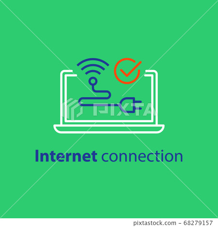 Internet_connection_2.eps - Stock Illustration [68279157] - PIXTA