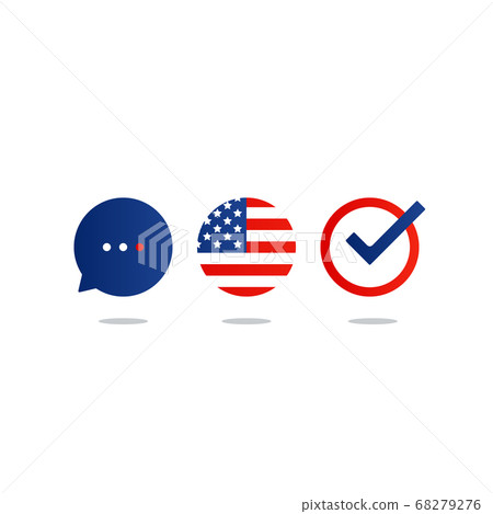 USA English language class concept icon - Stock Illustration [68279276 ...