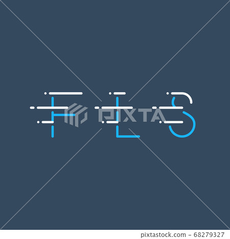 Letters_line_FLS_3.eps - Stock Illustration [68279327] - PIXTA
