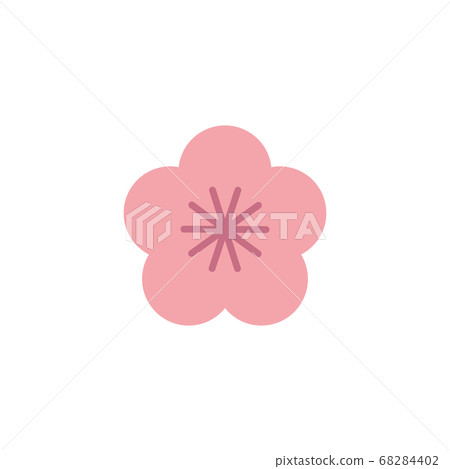 Japanese style flat design icon [ume] - Stock Illustration [68284402 ...