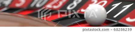 11 eleven black on casino roulette wheel,... - Stock Illustration ...