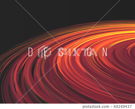 Abstract space background of rings of lines... - Stock Illustration ...