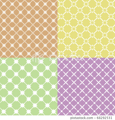 Vector illustration of a set of abstract patterns.-插圖素材 [68292531 ...