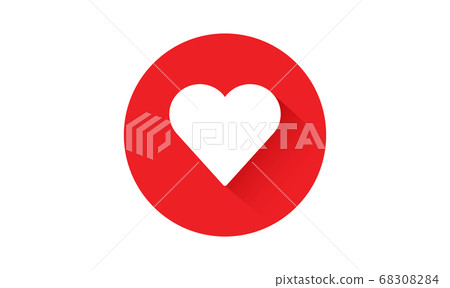 Love button on white background ,illustration,... - Stock Illustration ...