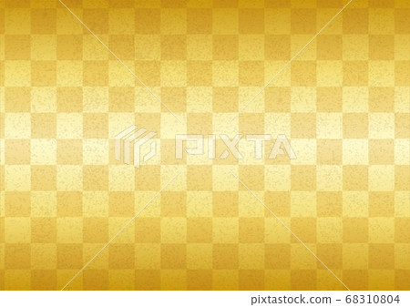 Gold Japanese paper background (checkered) - Stock Illustration ...