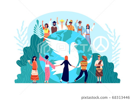 Peace international day. World global harmony,... - Stock Illustration ...